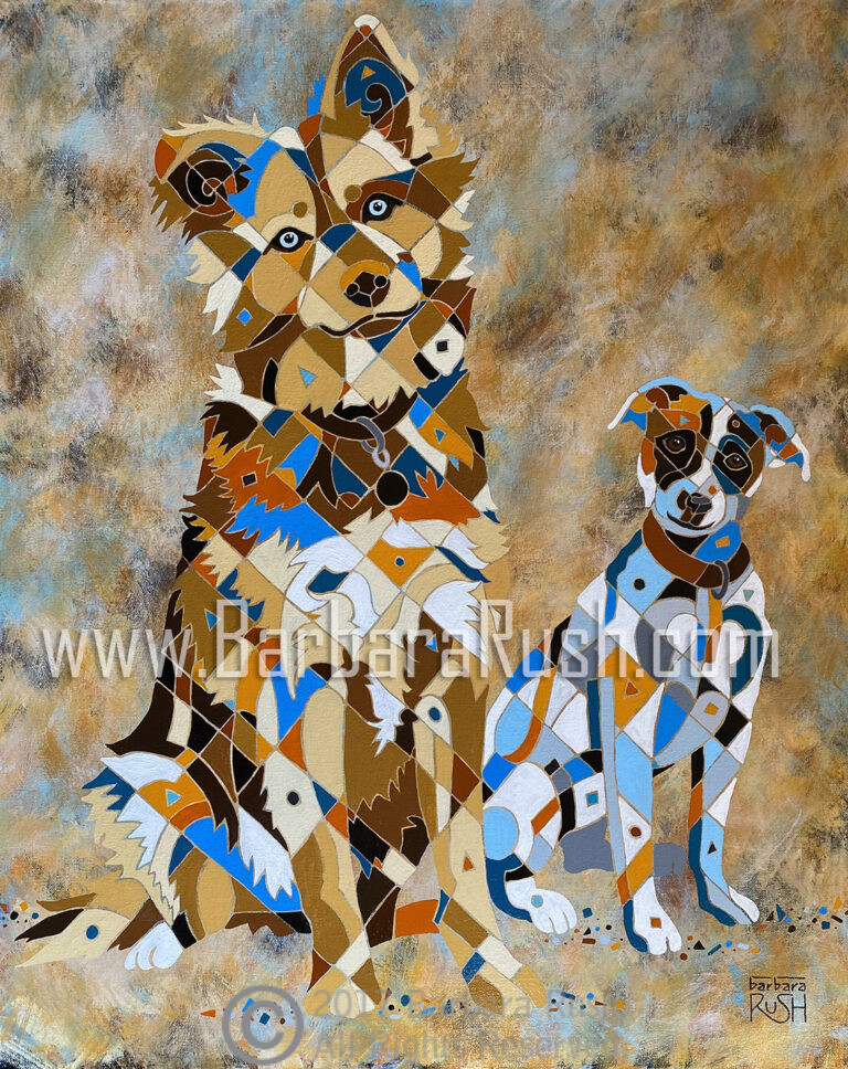 Markusic Pups Love – Hand Painted Original Painting (Copy) - Barbara ...